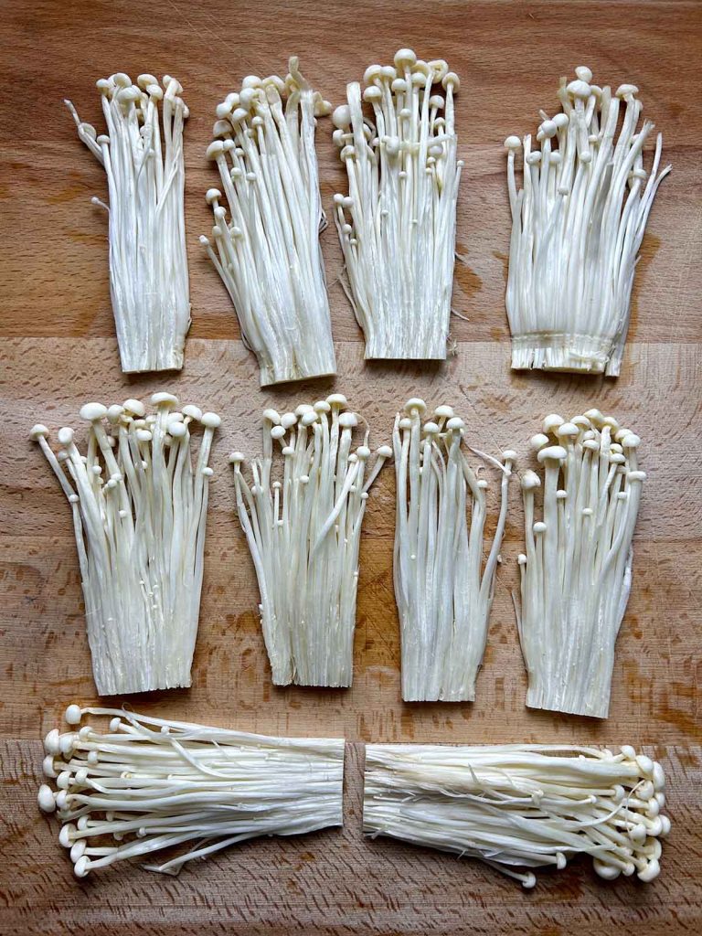 Fried Enoki Mushrooms