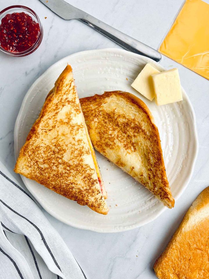 Jam and Cheese Sandwich