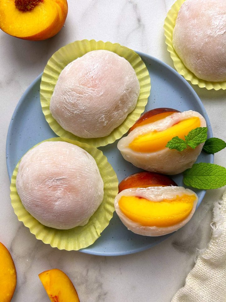 Whole Peach Mochi Recipe (Soft & Chewy)