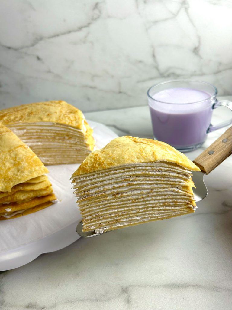 Taro Mille Crepe Cake