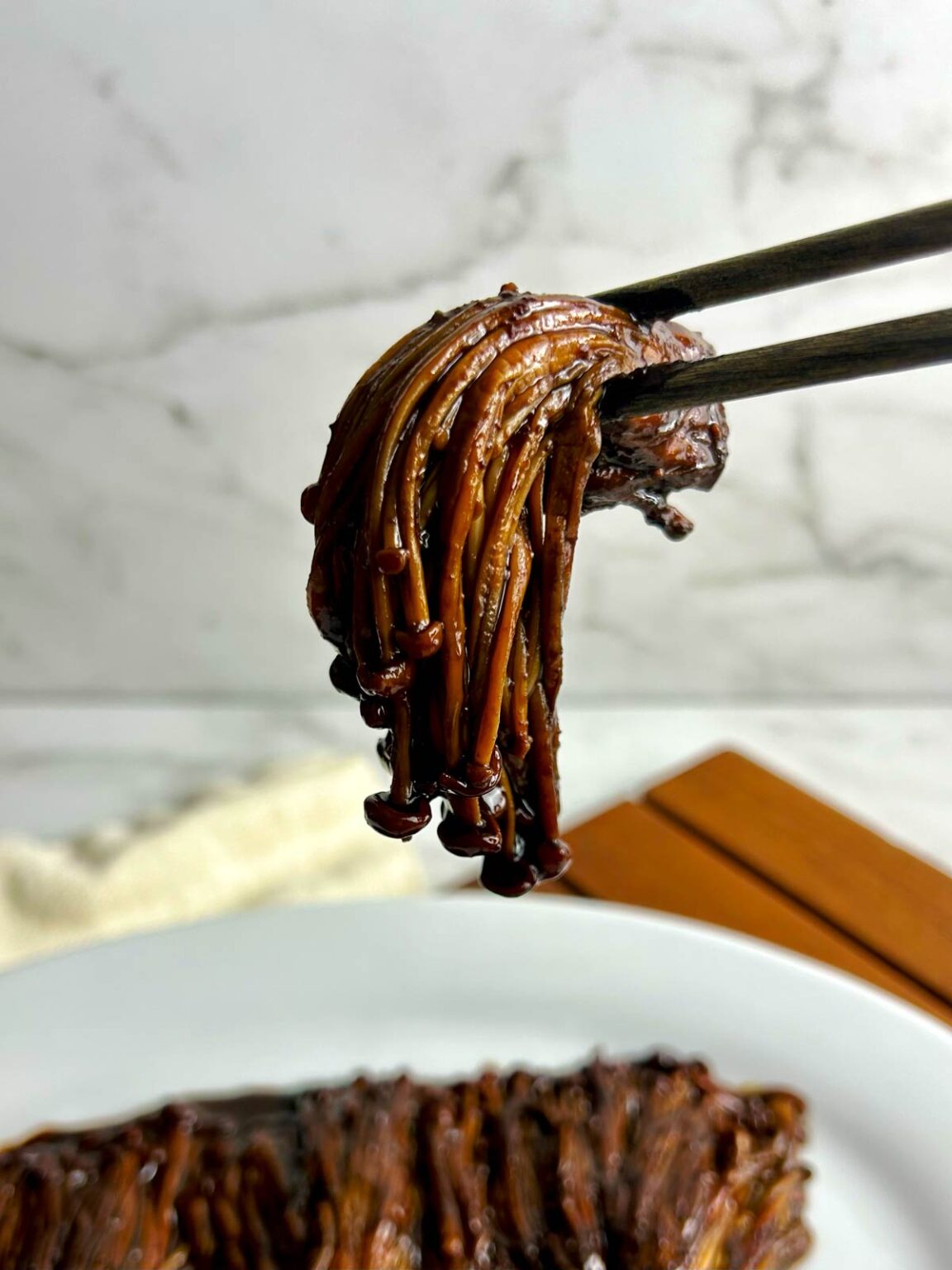 Black Bean Enoki Mushrooms