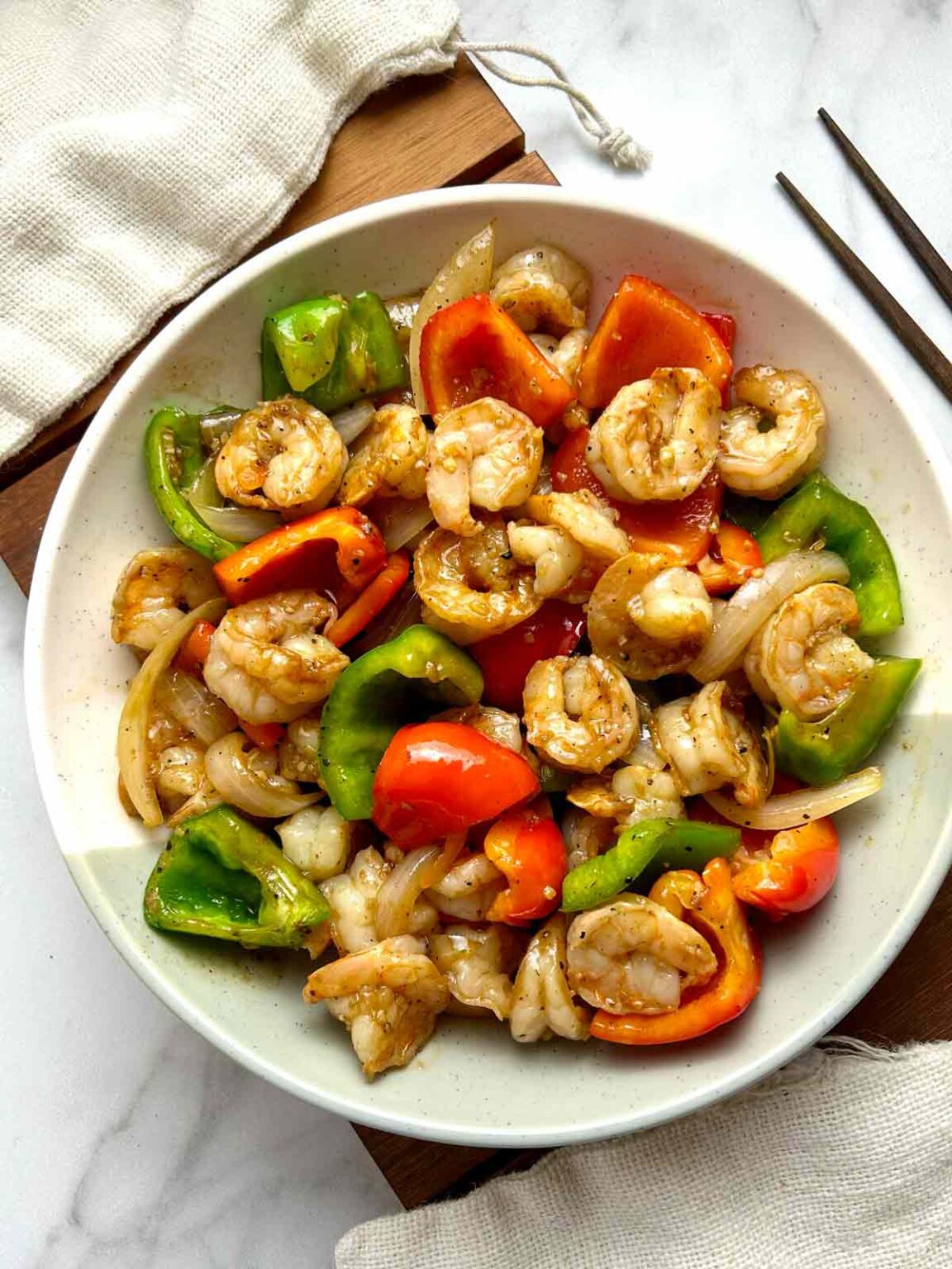 Chinese Black Pepper Shrimp