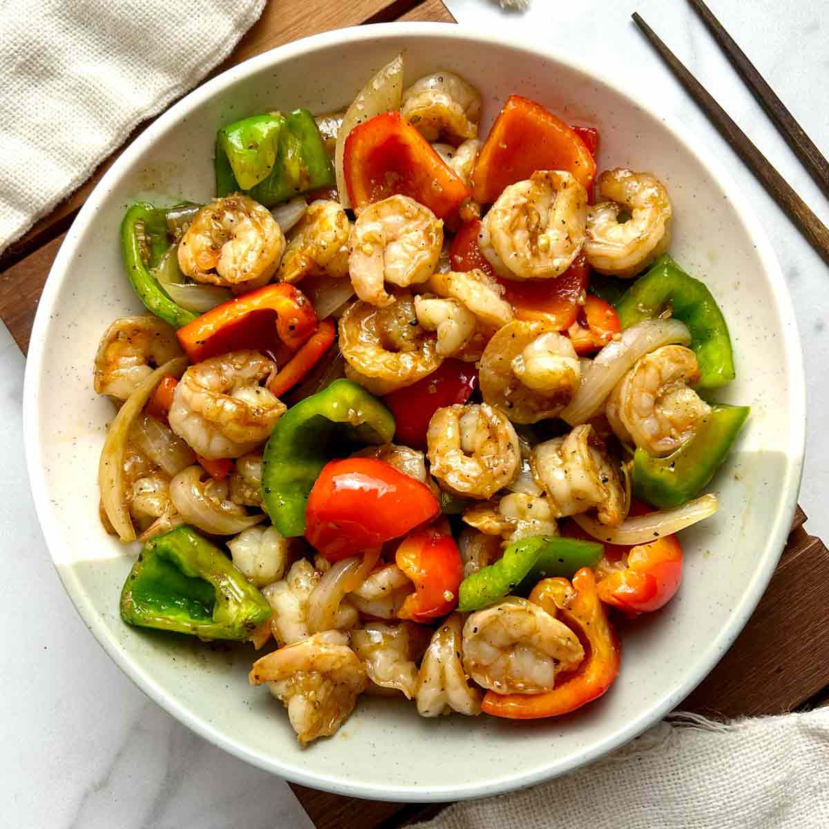 Chinese Black Pepper Shrimp