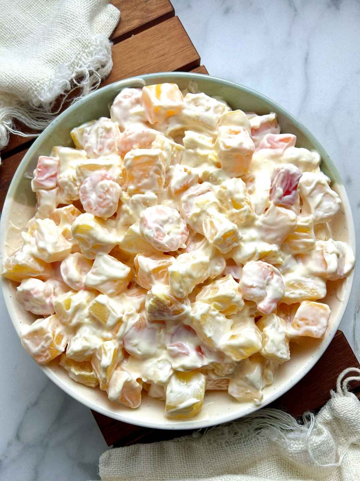 Chinese Mayonnaise Fruit Salad With Shrimp