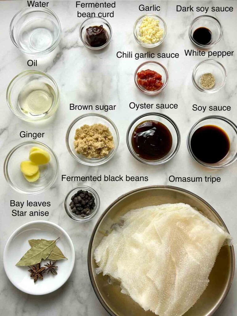 Chinese Braised Beef Omasum Tripe