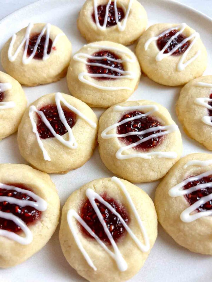 Raspberry Thumbprint Cookies